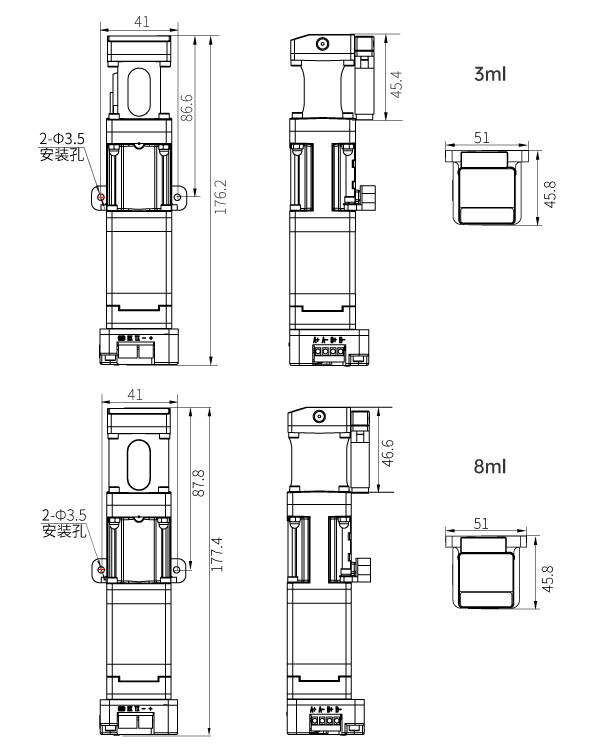 SY-09S立式注射泵_工业注射泵_多通道切换阀_鲁尔接头